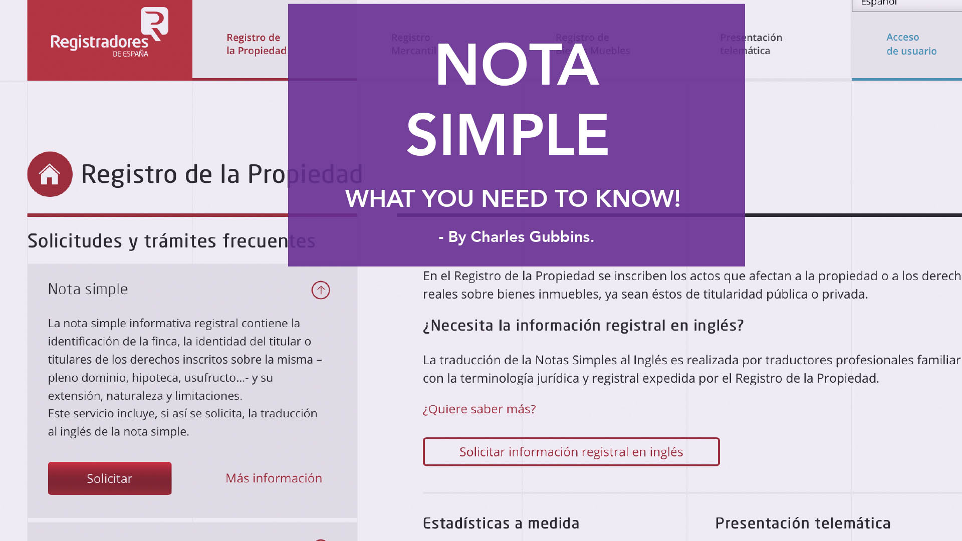 What is a Nota Simple? - Noll Sotogrande Real Estate